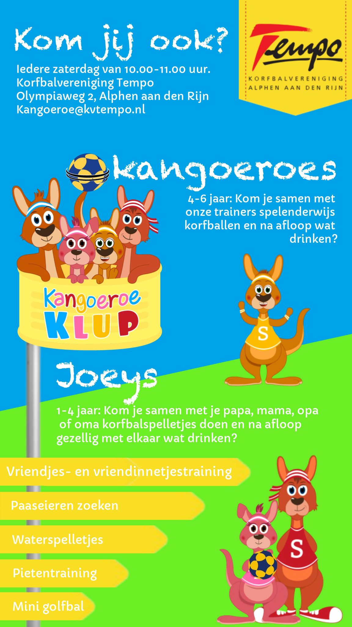 Kangoeroes | Korfbalvereniging Tempo